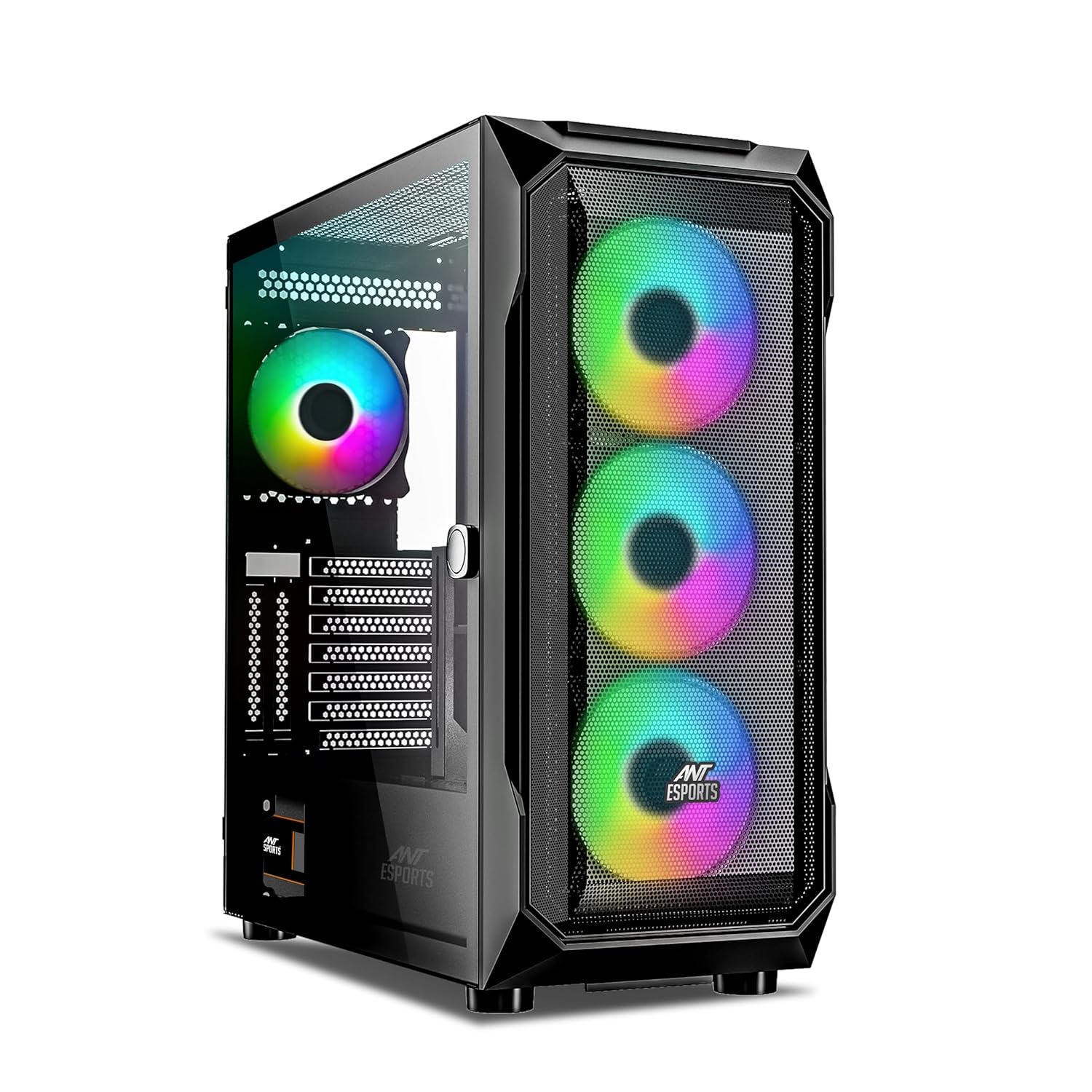 Ant Esports ICE-410TG Mid Tower Cabinet Black – ARGB Glass Panel - CCTV ...